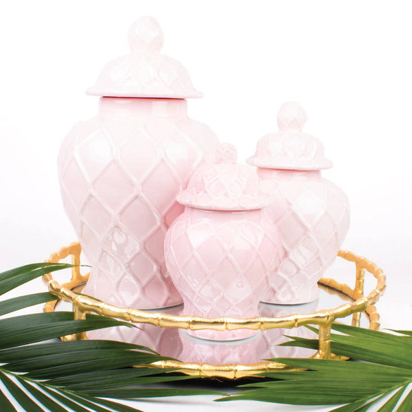 Pink Textured Ginger Jar - Extra Large – Birdwell's
